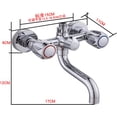 Bath Mixer Tap with Shower Attachment Bathtub Faucet Wall Mounted ...