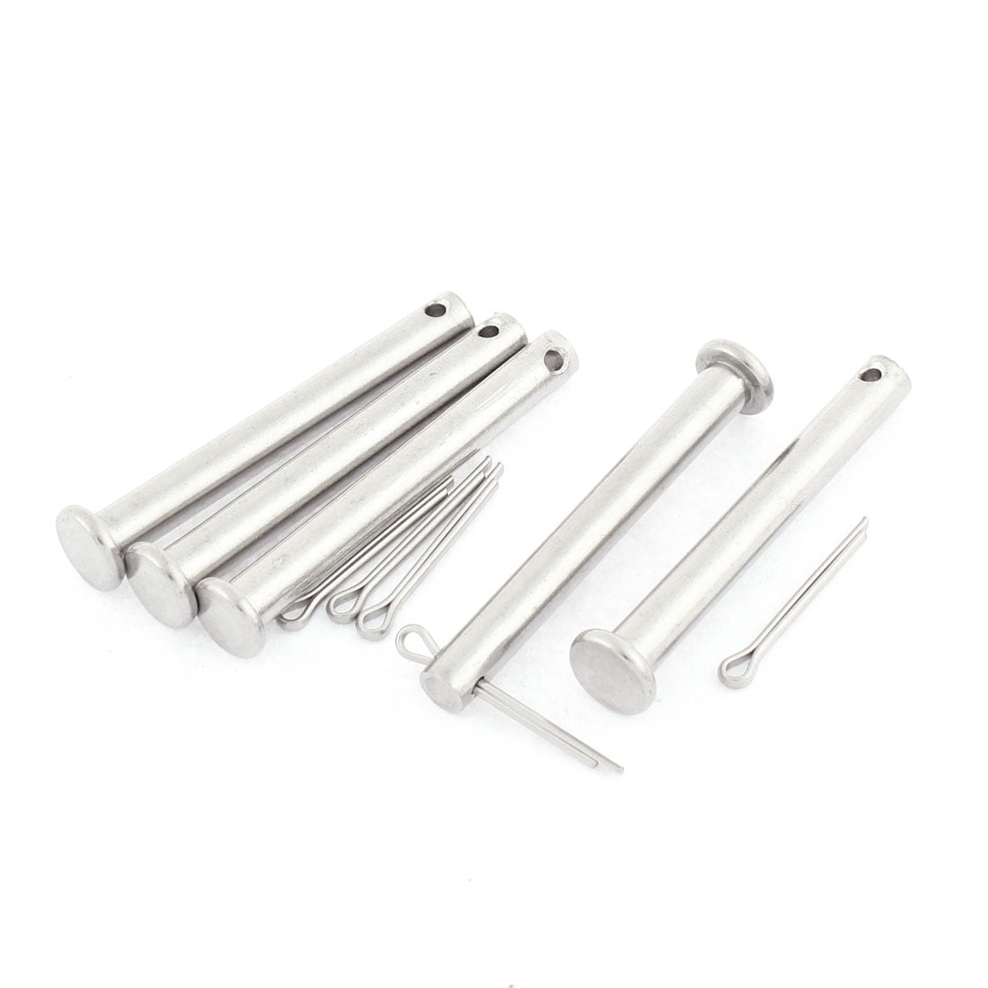 Unique Bargains M6x50mm Flat Head 304 Stainless Steel Clevis Pins 5 ...