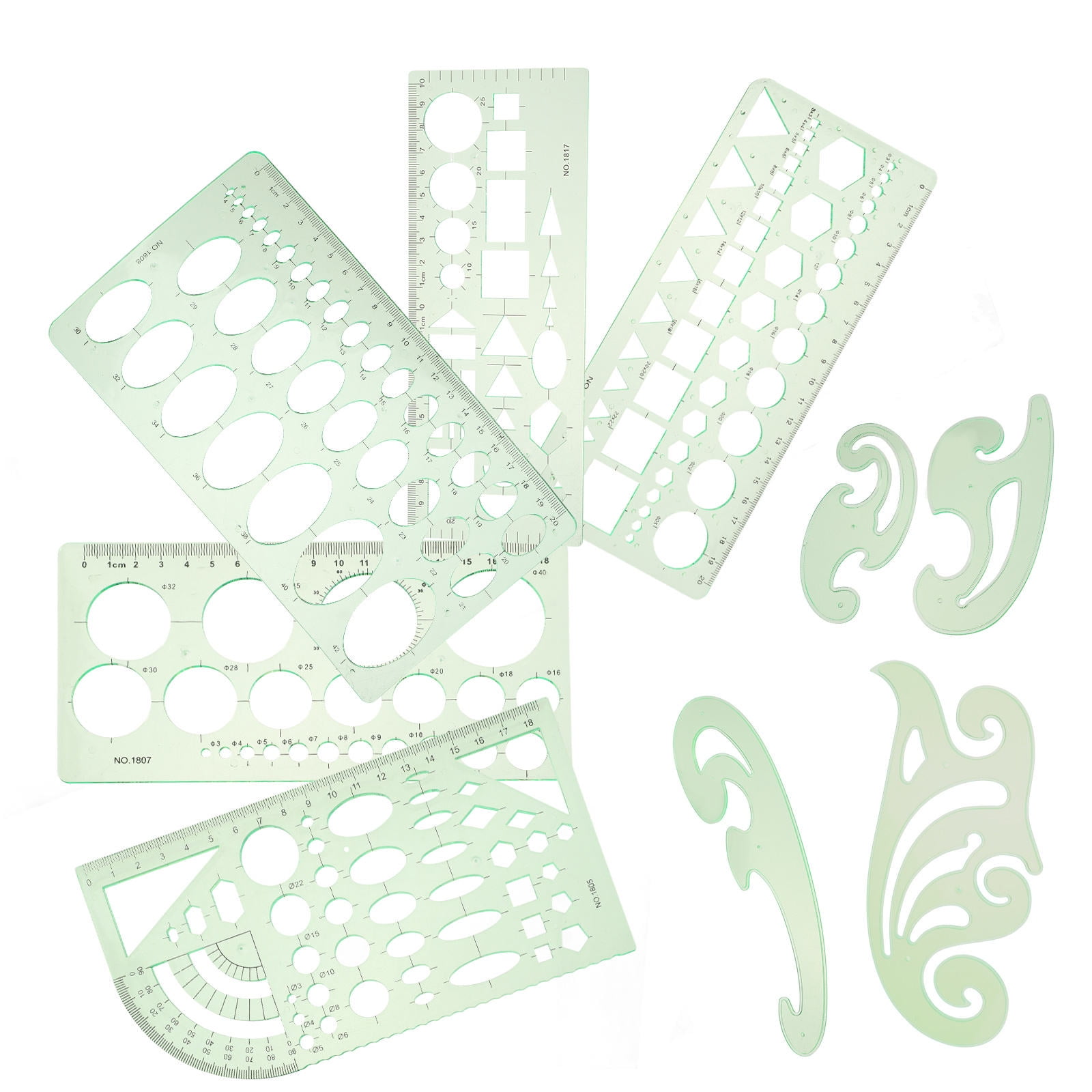 Click here for Minkissy 9pcs Compact Geometric Stencils For Craft... prices