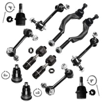 Detroit Axle - Front Upper Control Arms Sway Bars Tie Rods Replacement ...