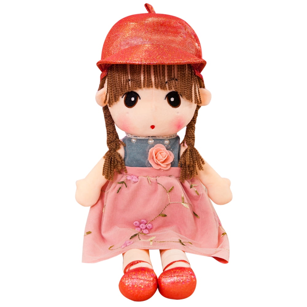 Soft Rag Doll for Girls, 17.7 Inch Baby Girl Rag Doll Plush Toy for ...