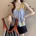 2026 Women Summer Top Embroidered Crochet Tank Top for Women Sheer ...