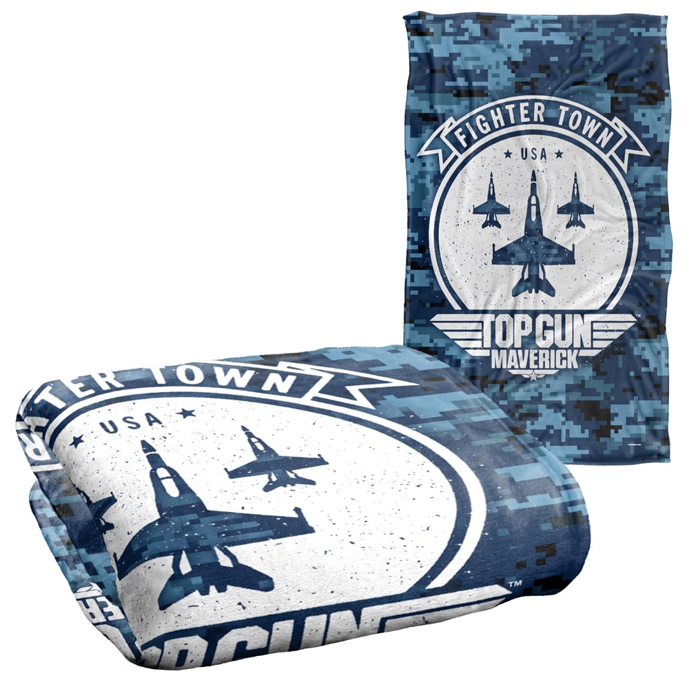 Top Gun: Maverick Blanket, 36"x58" Fighter Town USA Silky Touch Super ...