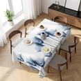 Blue Tulips Floral Table Cloth Waterproof Tablecloths, Spring Farmhouse ...