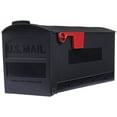Gibraltar Mailboxes Patriot Plastic, Mailbox Mounting Board, Black ...