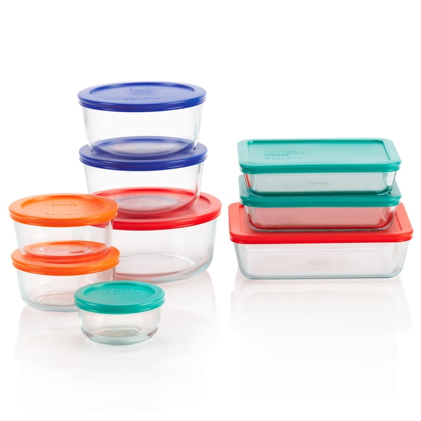 Pyrex® 18-piece Glass Food Storage Container Set with Lids - Walmart.com