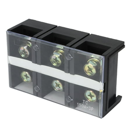 Cable Barrier Block Terminal Strip, 150A 600V Corrosion Proof Terminal ...