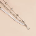 3. Modern Multi-Layer Heart Pendant Necklace Faux Pearls & Alloy ...