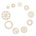 40 PCS Wooden Cogs and Gears for Crafting Scrapbooking Accessories ...