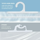 25pcs Large Clear Hanging Storage Bags with Hooks - Wall-Mounted ...
