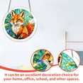 Bee Suncatcher Window Hanging, Round Acrylic Puzzles Garden Decor for ...