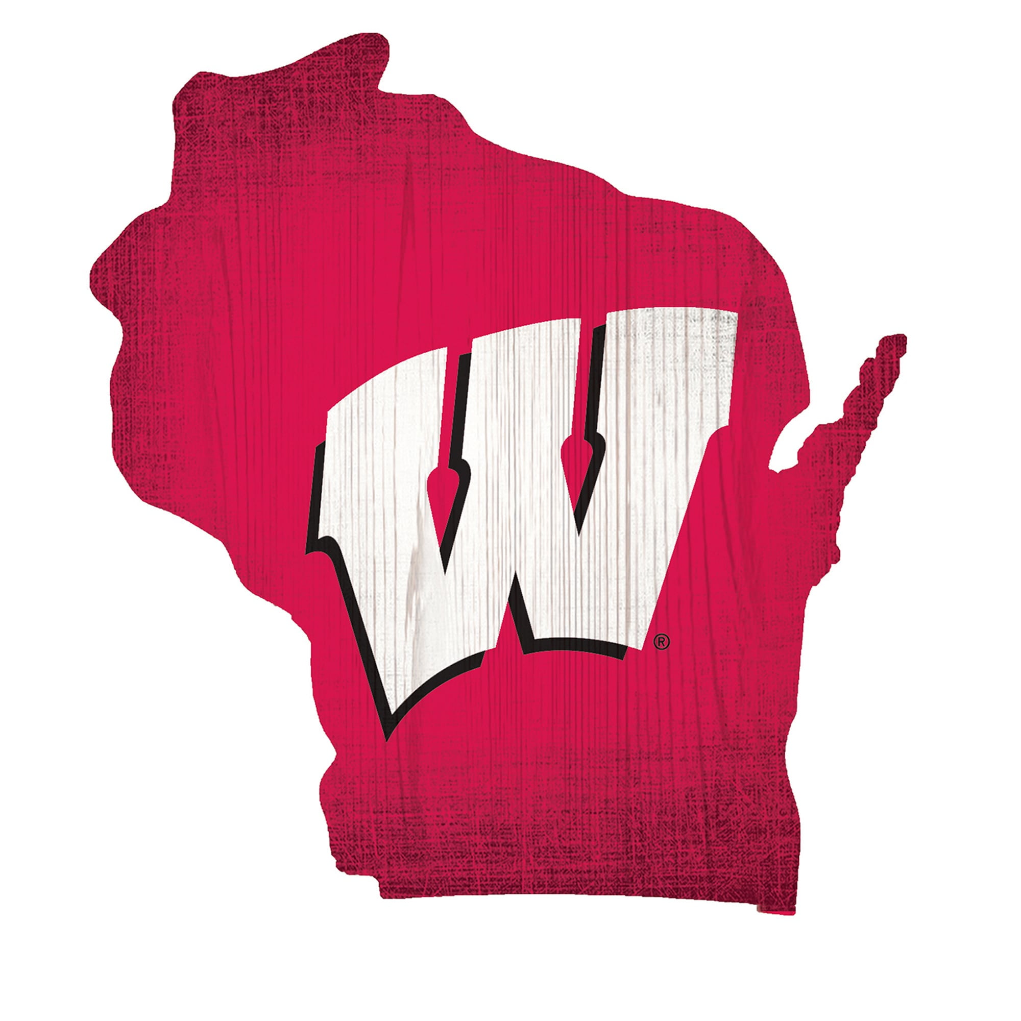 Wisconsin Badgers 12" Logo State Sign - Walmart.com