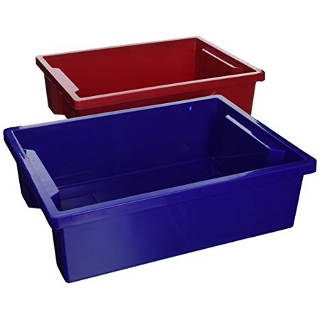 Best-Rite Storage Tubs, Set of 2, 1 Red and 1 Blue (TUBS-2) | Walmart ...