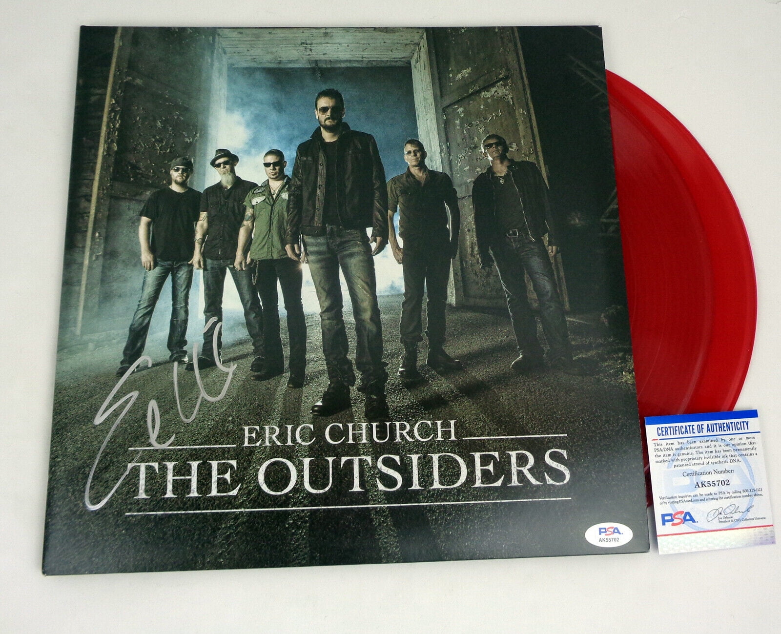 Eric Church Signed Autograph The Outsiders Vinyl Record Album PSA/DNA ...