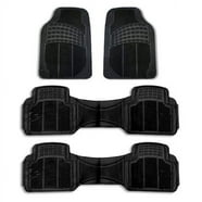 FH Group Universal Fit Diamond Pattern Floor Mats Leather For Car SUV ...