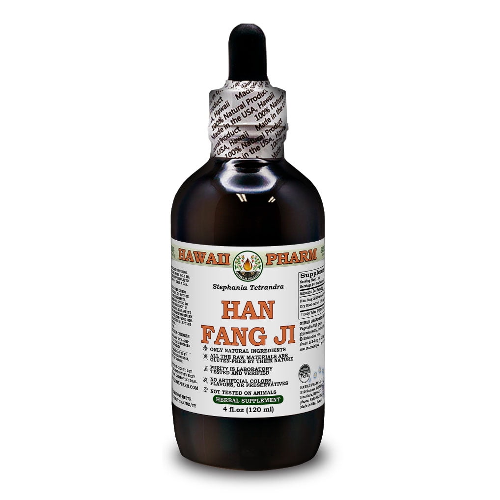 Han Fang Ji (Stephania Tetrandra) Dry Root ALCOHOL-FREE Liquid Extract ...
