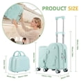 Advwin Kids 2PCs Ride On Luggage Set with 3D Dinosaur Design, 17 ...