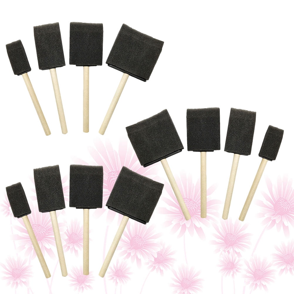 KAJNBN 3 Set/12 Pcs Sponge Brush Set kids painting supplies for DIY ...