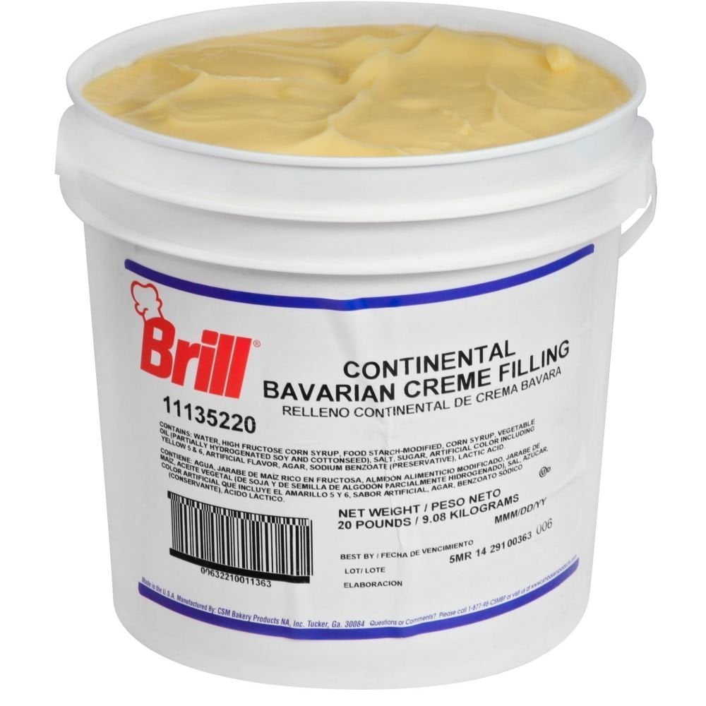 HC Brill Continental Bavarian Creme Filling, 20 Pound -- 1 each ...