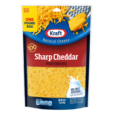 Kraft Fat Free Natural Cheddar Cheese 7 oz Pouch - Walmart.com