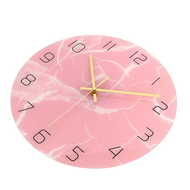 Household Supplies,Innovative Pink Wall Clock Decorative Clock Wall ...
