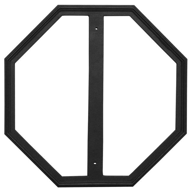QualArc STOP-36X36 36 x 36 in. Stop Sign Frame - Black - Walmart.com ...