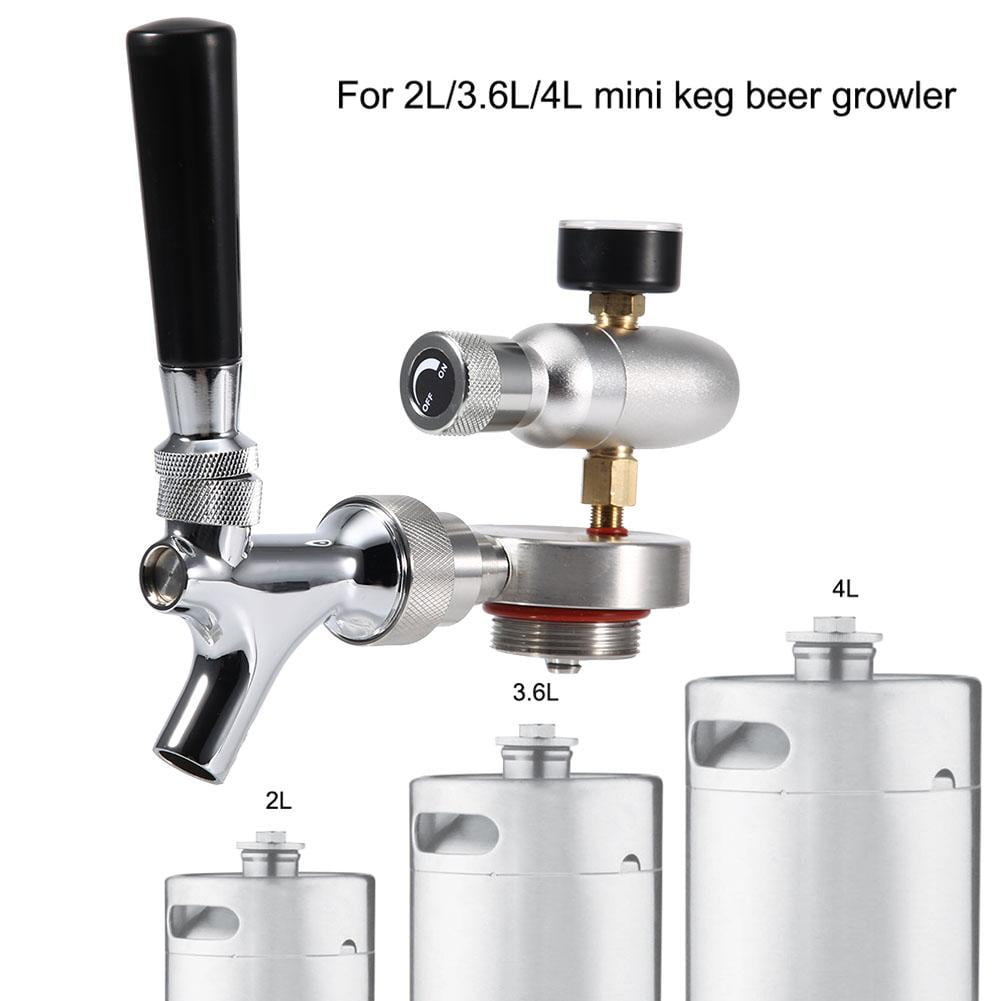 Garosa Mini Keg Dispenser, Beer Dispenser, Stainless Steel Beer Spear ...