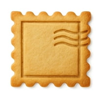Postage Stamp Cookie Cutter & Stamp 4x4" for Baking Fondant Clay ...