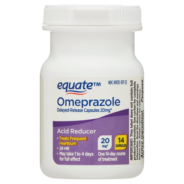 Equate Omeprazole Delayed Release Acid Reducer Capsules 46 Off