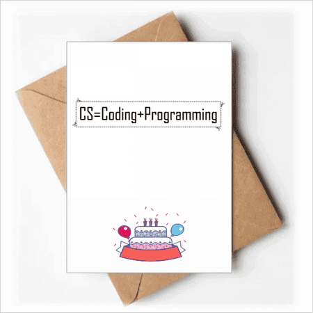 CS Contains Coding And Programng Happy Birthday Greeting Cards Envelopes Blank - Walmart.ca