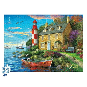 Educa Lighthouse at Rock Bay 4000 Piece Nautical & Coastlines Impossible Jigsaw Puzzle - Walmart.com