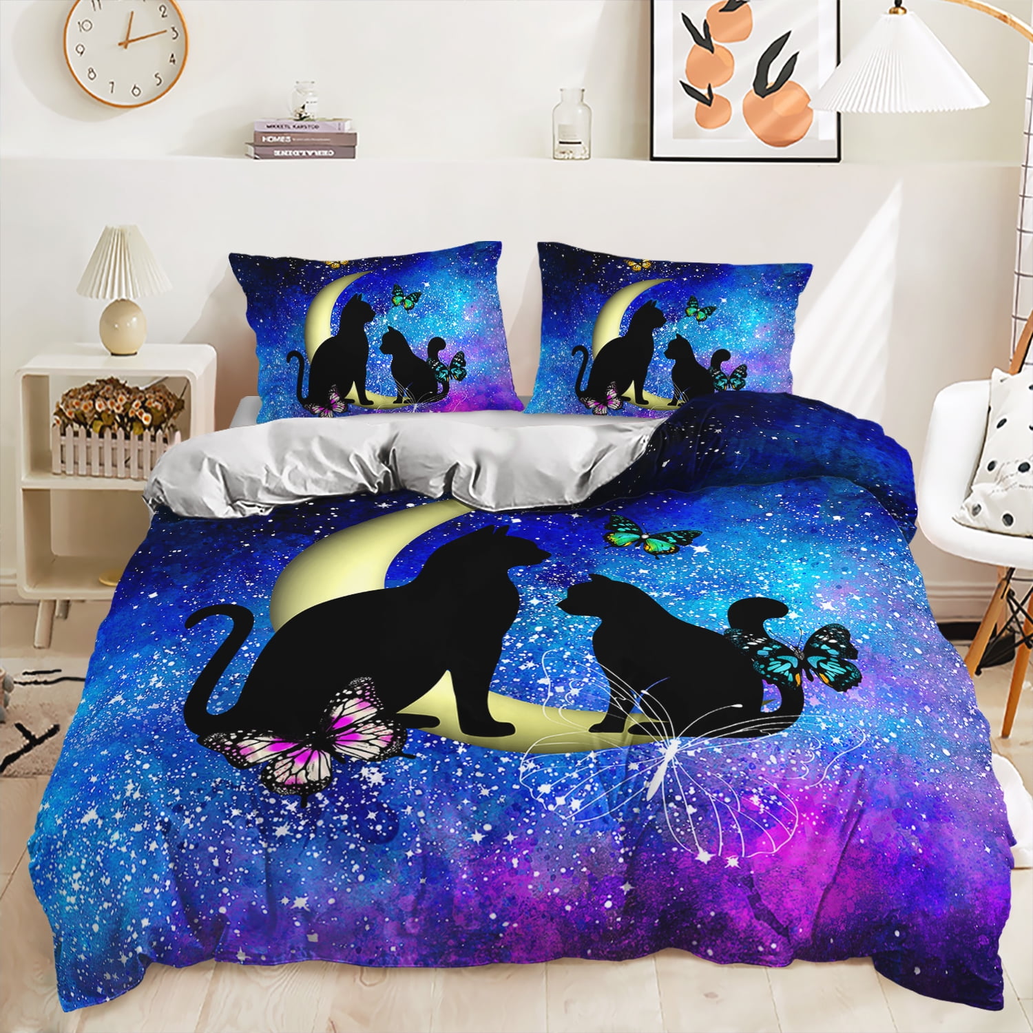 Hosima 3-Piece 3D Digital Printed Duvet Cover, Alien and Other Patterns ...