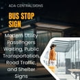 ADA CENTRAL SIGNS - 6" X4" Bus Stop Sign - ADA Compliant Tactile ...