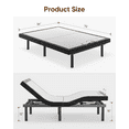 Furgle Motorized Full Size Adjustable Bed Frame with Electric Power ...