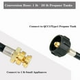 Propane Adapter Hose Lp Tank 1Lb To 20Lb Converter Qcc1 For Mr. Heater ...