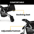 Jeep TurboGlyde Reversible Handle Stroller by Delta Children, Black ...