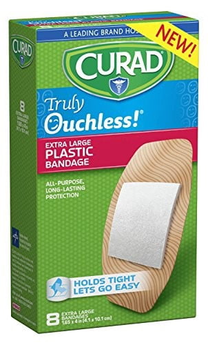 Curad Truly Ouchless Flex Fabric Bandages, X-Large, 8 Ct - Walmart.com