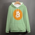Bitcoin Logo Hoodies for Men Women, Pullover Hoodie with Kangaroo ...