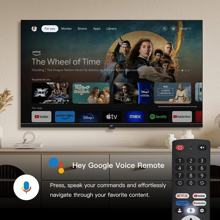 55-inch Smart TV Google TV 4K UHD with Google Play and 55-inch Smart TV Google TV 4K UHD with Google Play and