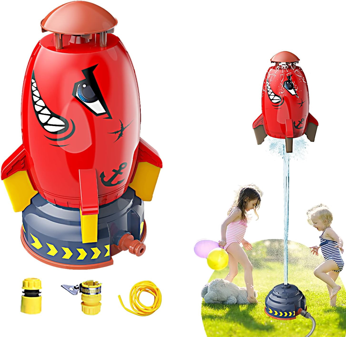 Rocket Suspended Water Sprinkler, Water Launch Rocket Sprinkler, Water ...