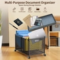 Pulatree File Organizer with Wheels for Hanging Letters/Legal Documents ...