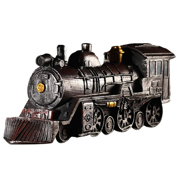 Retro Simulation Steam Train Decoration Resin Train Train Decoration ...