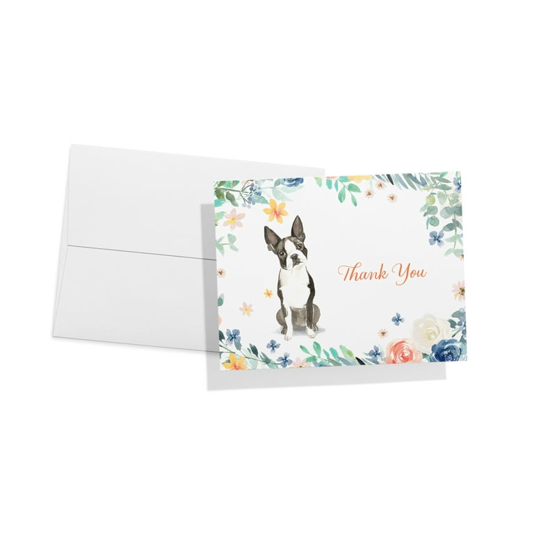 Bulldog Thank You Cards