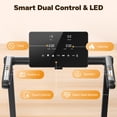 Folding Treadmill Walking Pad with Incline, 3.5HP Treadmills for Home ...