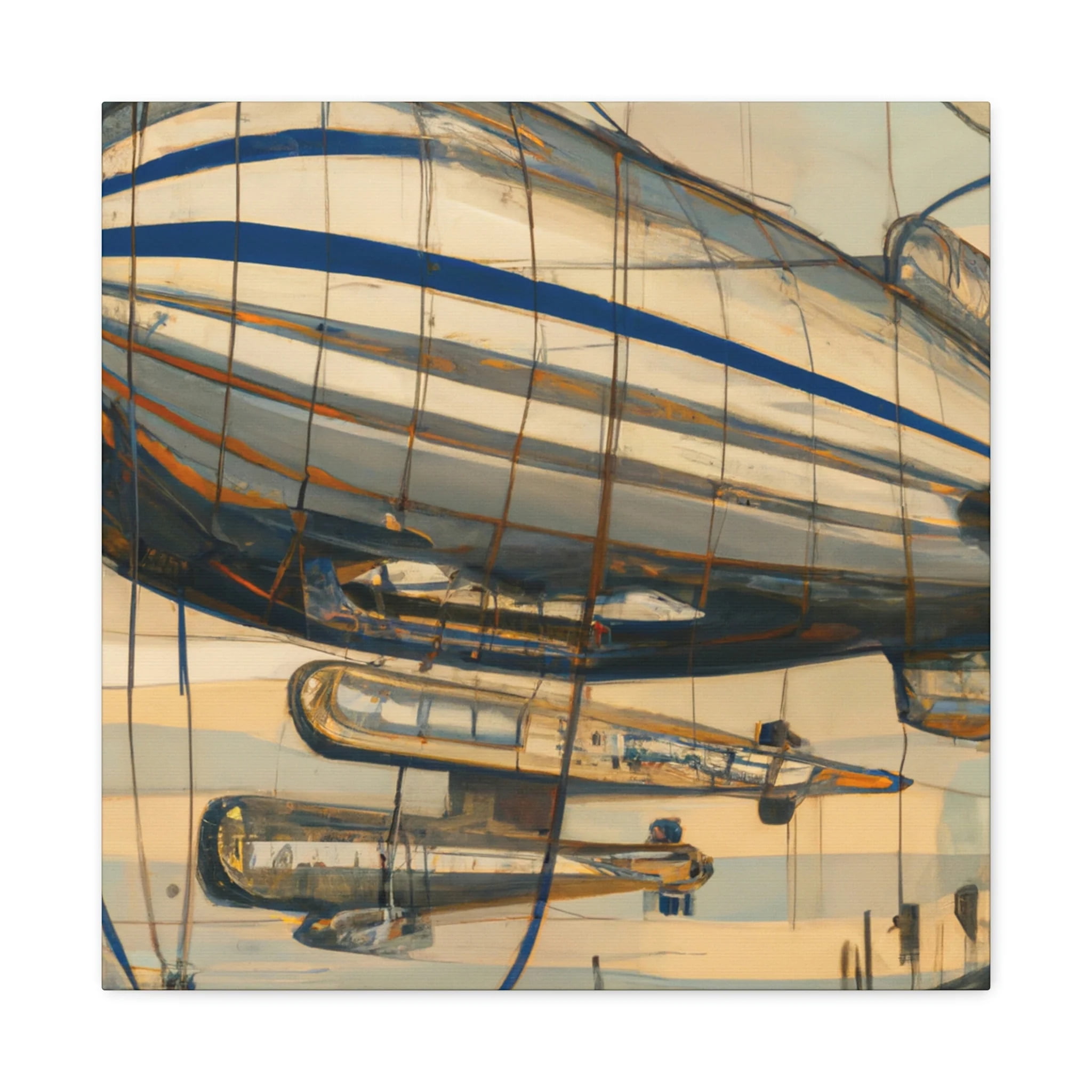 Ascending Blimp Dreamscape - Canvas - Walmart.com