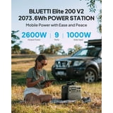 BLUETTI Elite 200 V2 Solar Generator, 2073.6Wh Power Station w/ 200W ...