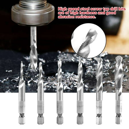 Combination Screw Tap M3-M10 Tap Drill Bits, Screw Tap Drill Bit, For ...