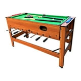 KICK Twain 48″ 2-in-1 Multi Game Table (Brown) - Combo Game Table Set ...