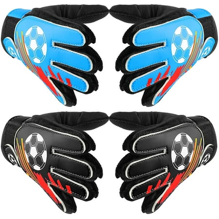 2 Pairs Goalkeeper Goalie Gloves Kid Football Soccer Gloves Non Slip ...