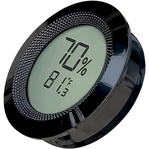Prestige Import Group Round 2" Digital Hygrometer Thermometer for Cigar ...